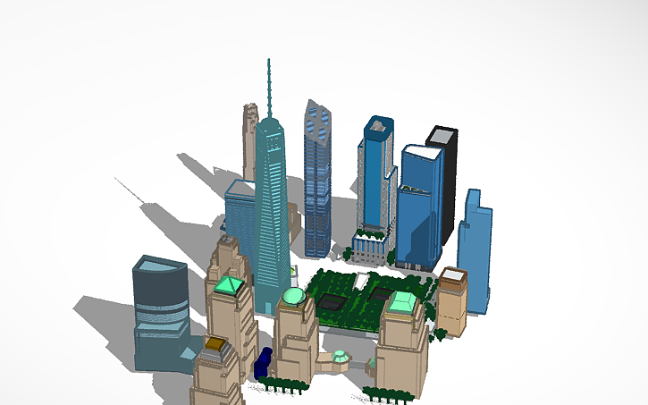 3D design World Trade Center Memorial Site | Tinkercad