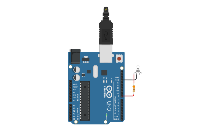 Circuit design Pisca LED - Função millis | Tinkercad Circuit design Pisca LED - Função millis | Tinkercad