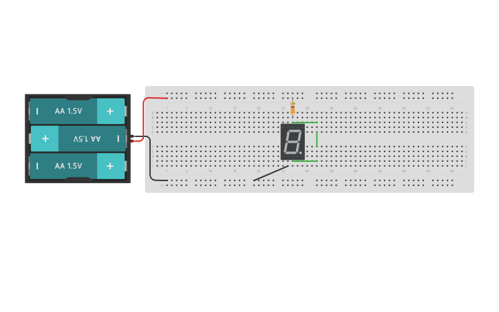 Circuit design 7 Segment Starter File | Tinkercad