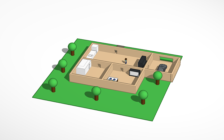 3D design House Project - Tinkercad