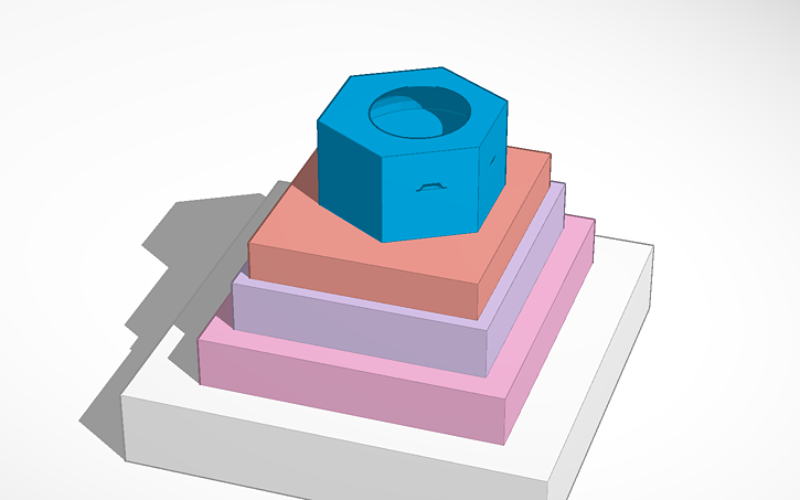 3D design Layered cake - Tinkercad