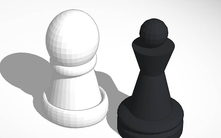 3D design Pawn - Tinkercad