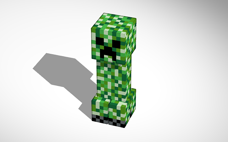 3D design minecraft creeper - Tinkercad