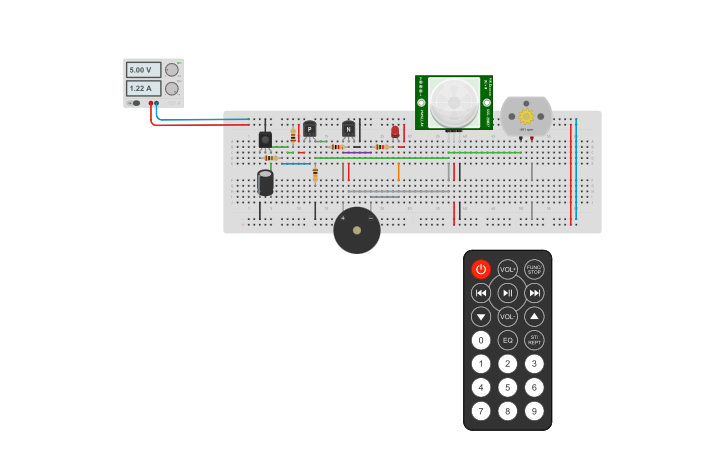 Circuit design IR Reciever Circuit - Tinkercad