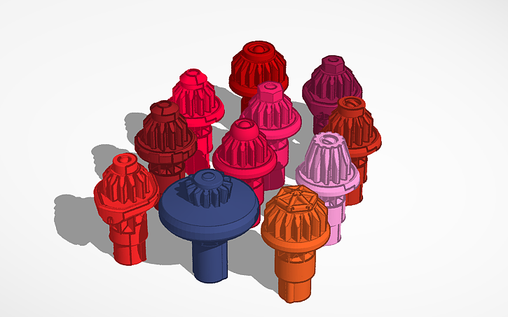 3D design Beyblade X Balance Bits - Tinkercad