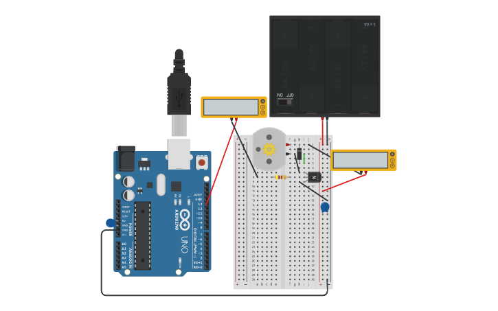 Circuit design BJT Exercise | Tinkercad