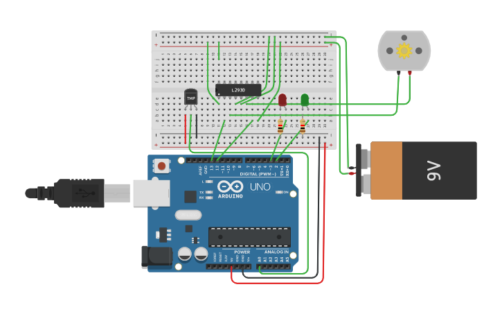 Circuit Design Copy Of Tmp36 Temperature Sensor With Arduino Tinkercad