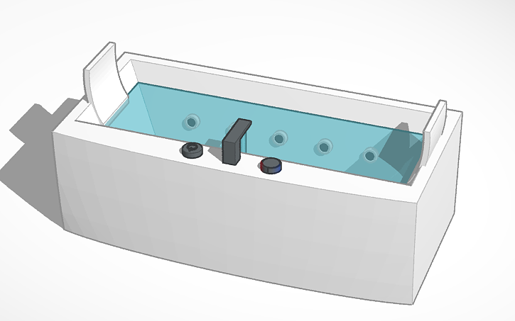 3D design Bathtub - Tinkercad