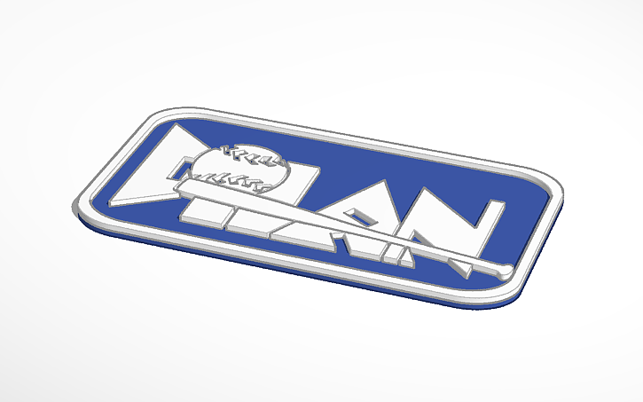 3D design Dilan Logo | Tinkercad