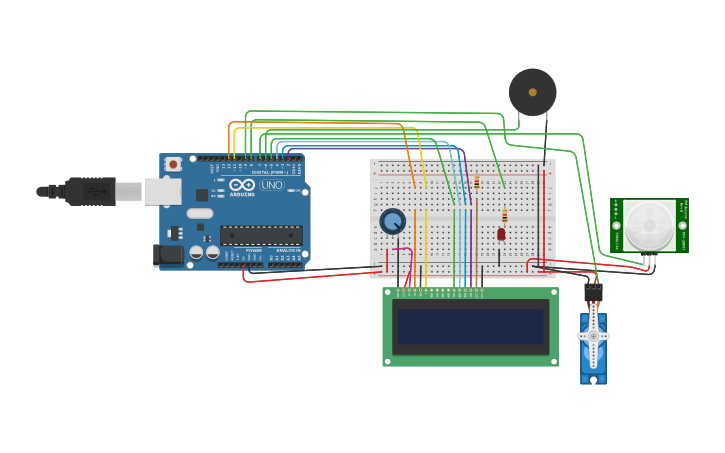 Circuit Design Driver Drowsiness Detection System Using Sensors Tinkercad