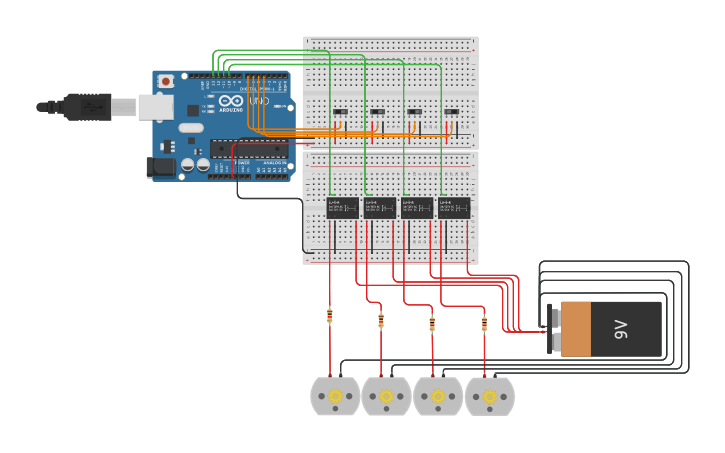 Circuit design Example using Relay - Tinkercad