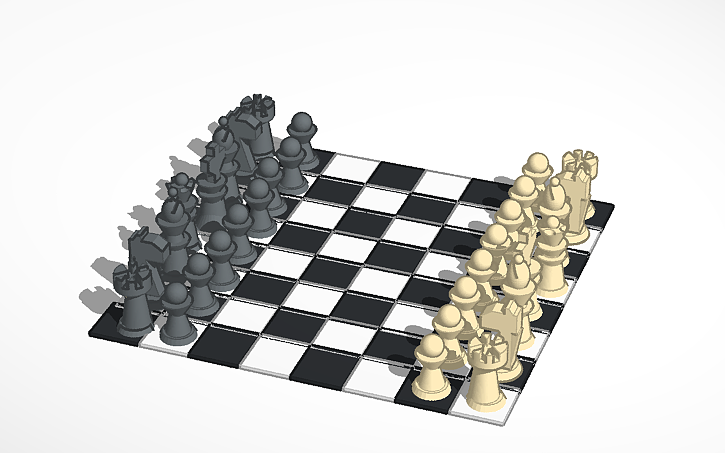 3D design chess - Tinkercad