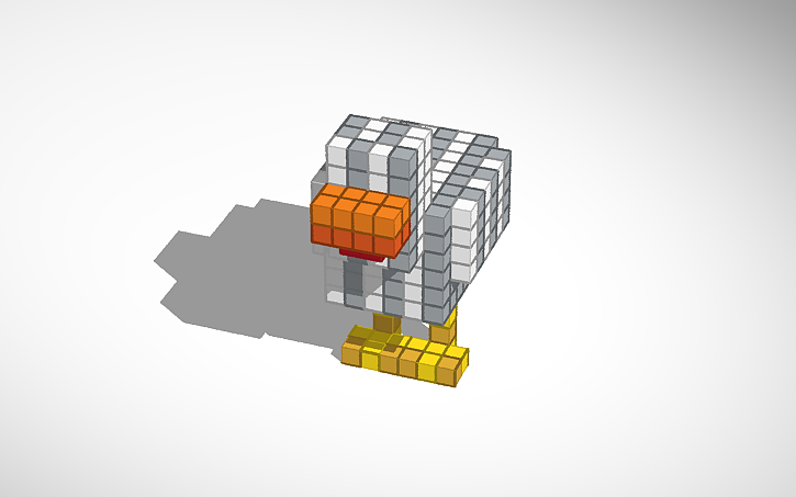 3D design minecraft chicken | Tinkercad