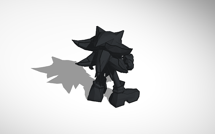 3D design Shadow the hedgehog - Tinkercad