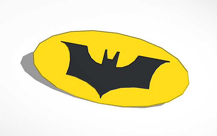 3D design batman logo | Tinkercad