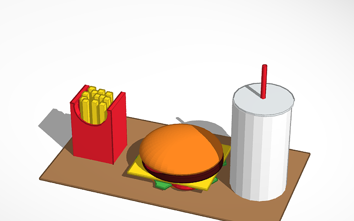 3D design макдональдс - Tinkercad
