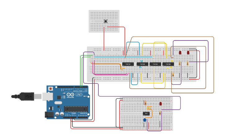 Circuit design flip flop - Tinkercad
