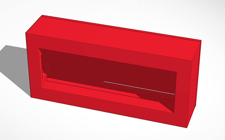 3D design LCD RG1602A Enclosure - Tinkercad