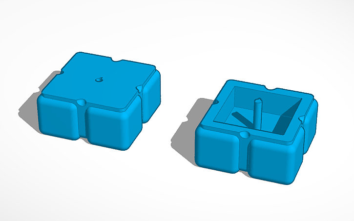 3D design separating voxeloid box | Tinkercad