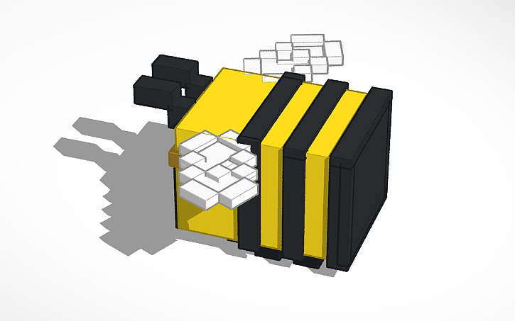 3D design Minecraft bee | Tinkercad
