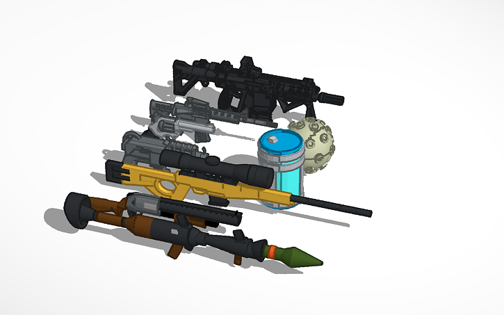 3D design Fortnite wapens | Tinkercad