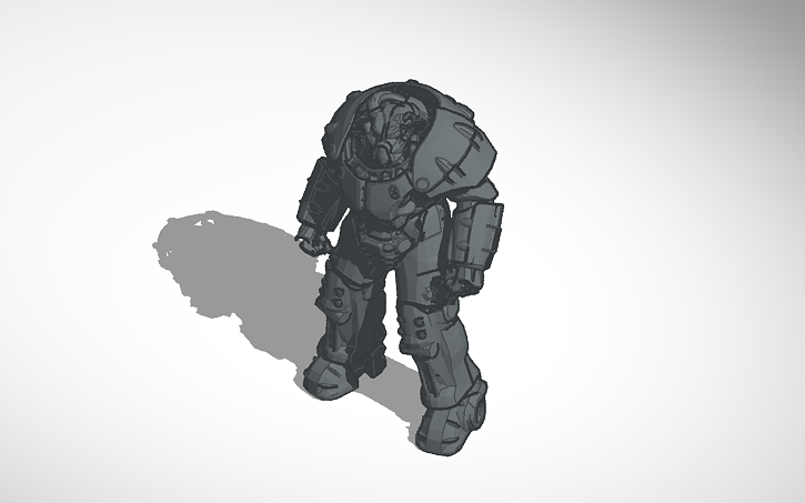 3D design Fallout 4 power armor - Tinkercad