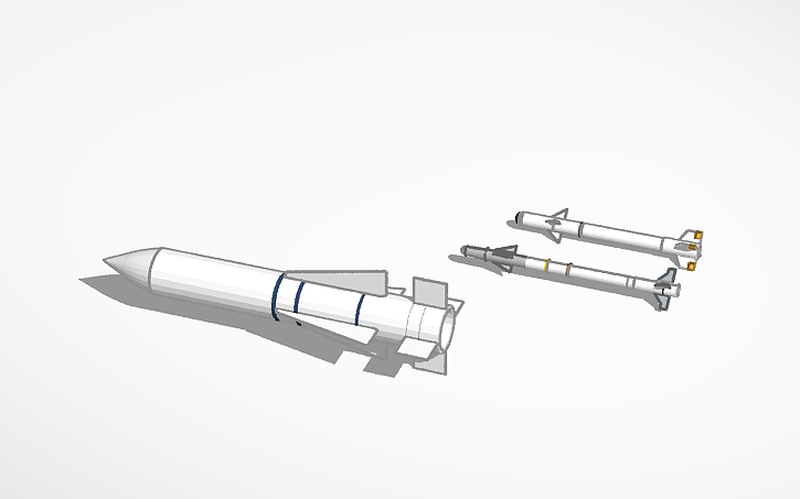 3D design Missiles Showcase - Tinkercad