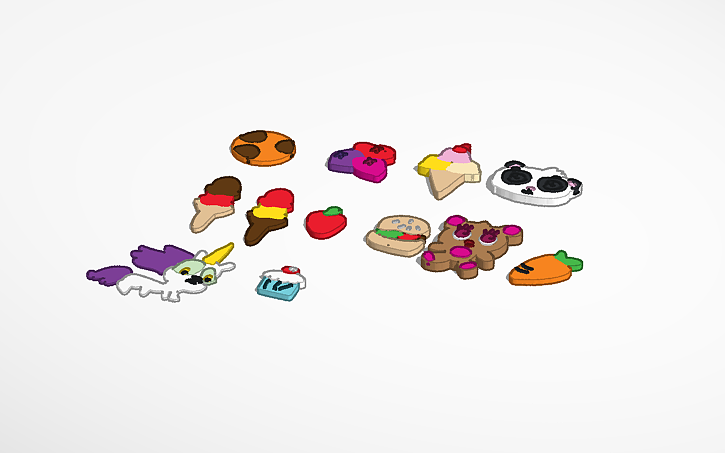 3D design Croc charm decorations - Tinkercad