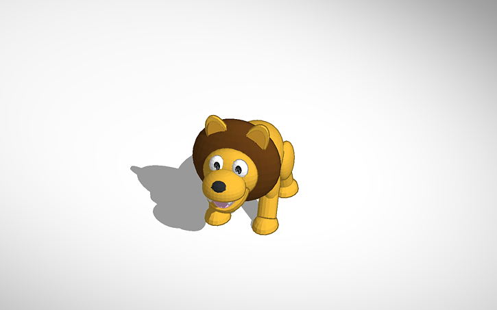 3D design Lion - Tinkercad