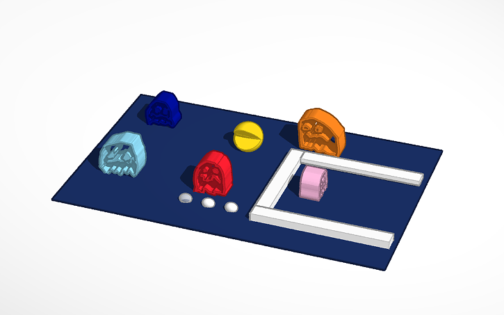 3D design pacman - Tinkercad
