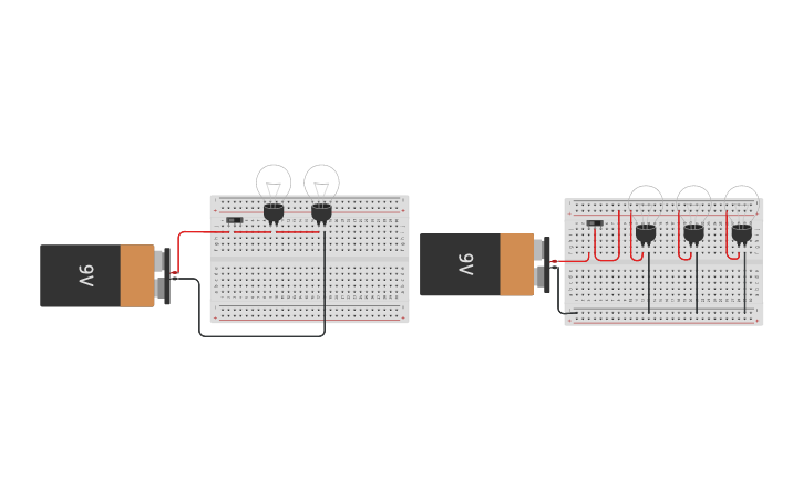 Circuit design Circuito en paralelo - Tinkercad
