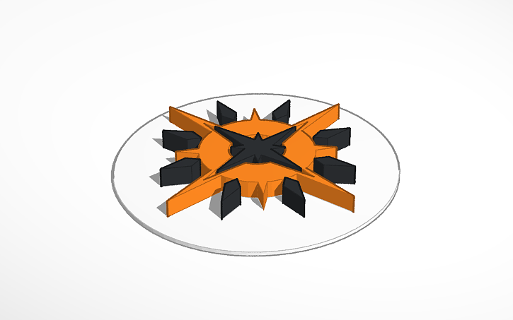 3D design Pokemon Ultra Sun Logo | Tinkercad