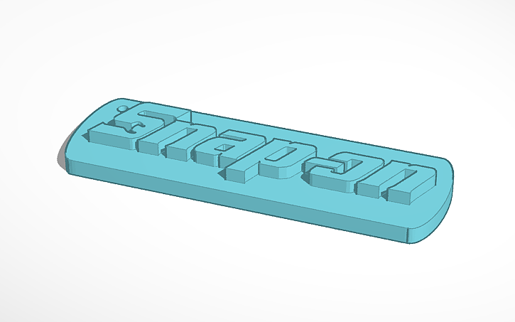 3D design Snap On keychain | Tinkercad