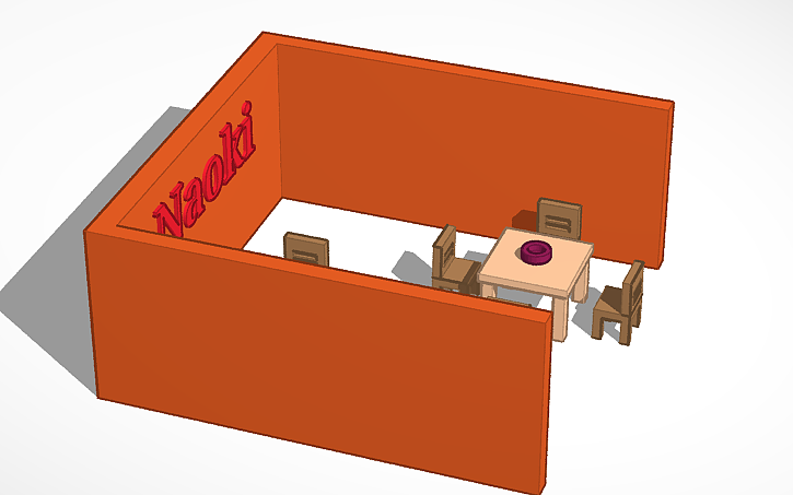 3D design Sala de restaurante - Tinkercad