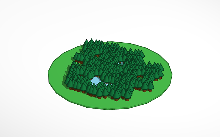 3D design Forest - Tinkercad