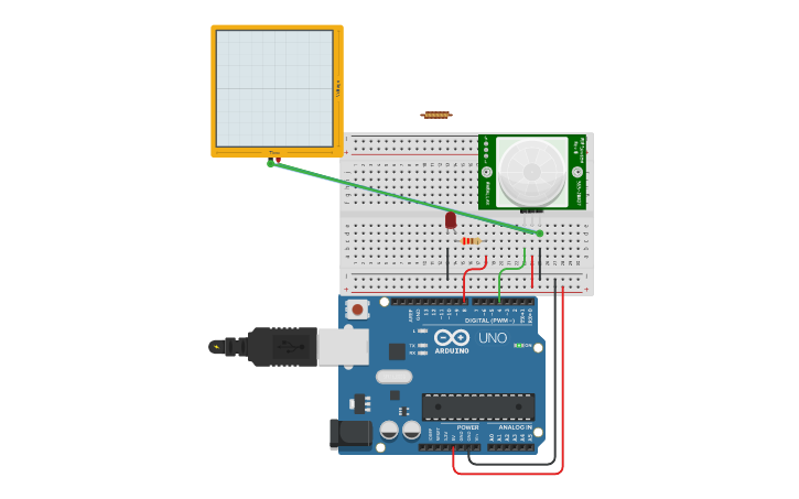 Circuit Design Using A Digital Sensor As An Input To A Microcontroller Tinkercad 5206