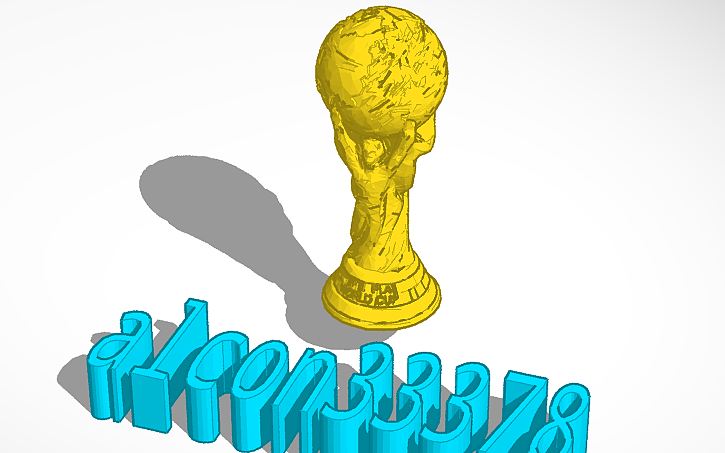3D design Copa del mundo(original) - Tinkercad