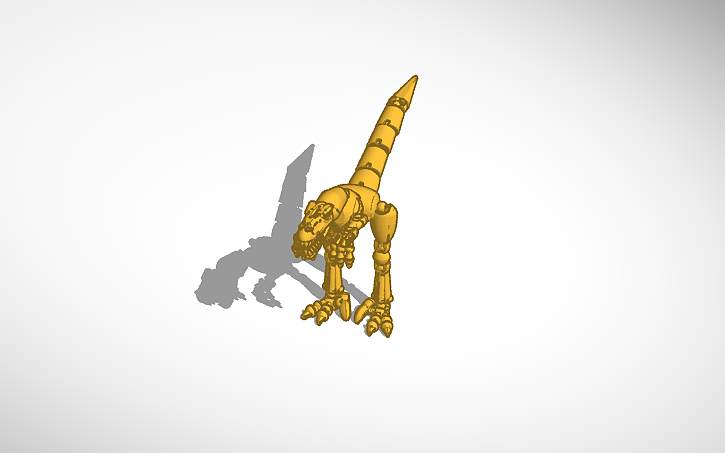3D design Dinosaurio - Tinkercad