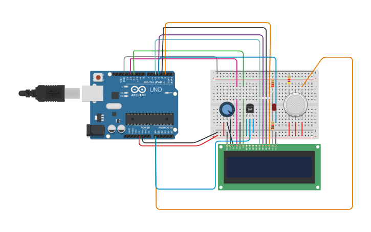 Circuit Design Home Air Quality Sensor Tinkercad