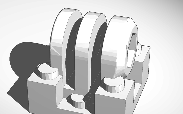 3D design LEGO GoPro Mount | Tinkercad