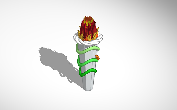 3D design Olympic torch - Tinkercad