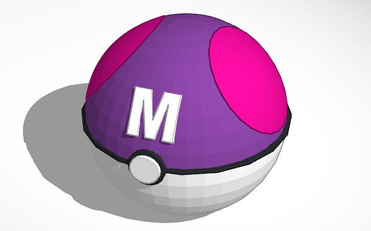 3D design Master ball - Tinkercad