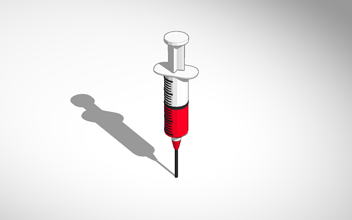 3D design syringe - Tinkercad