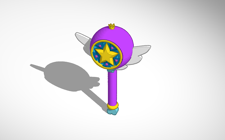 3D design Star Butterfly's Magic Wand🌟 - Tinkercad