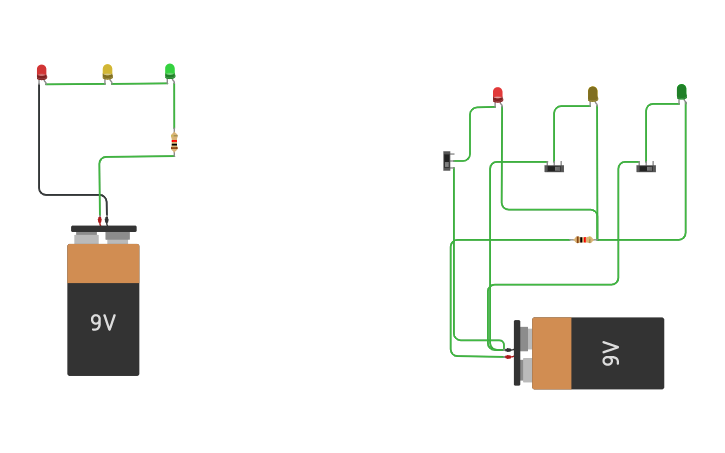 Circuit Design Rangkaian Seri Dan Paralel Led Tinkercad