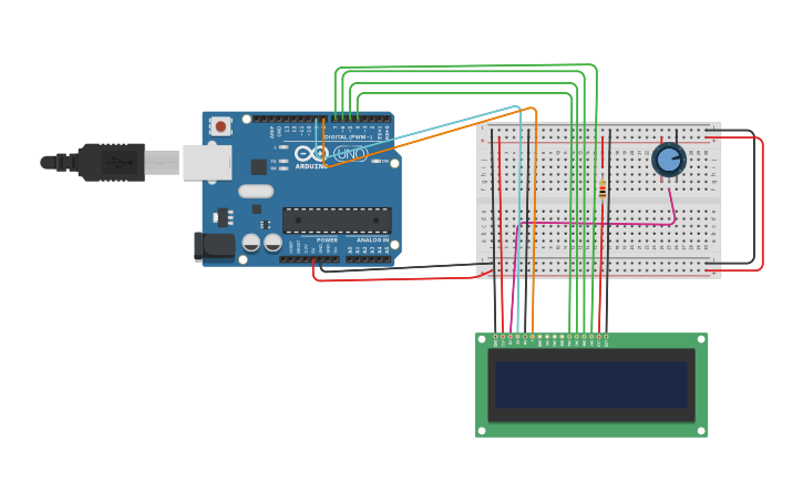 Circuit design DISPLAY - Tinkercad