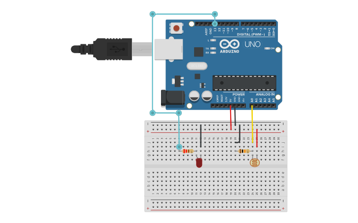 Circuit design watchDog docile - Tinkercad