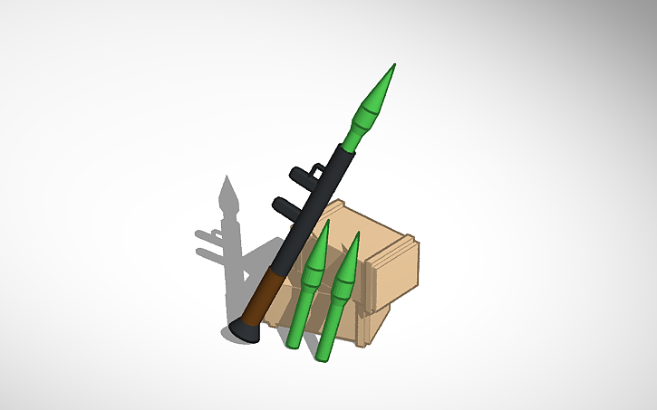 3D design RPG-7 - Tinkercad