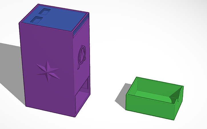 3D design Deckbox yugioh - Tinkercad