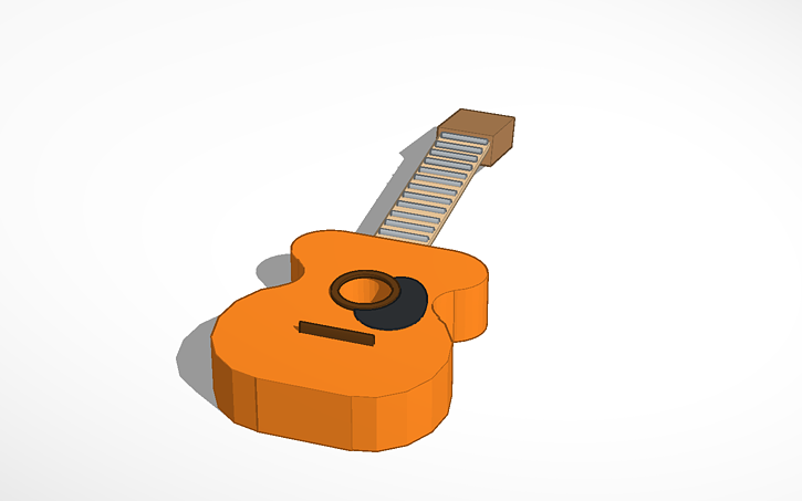 3D design Guitar - Tinkercad
